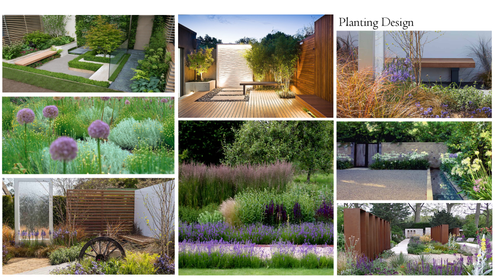 Planting design moodboard - Pro Gardens